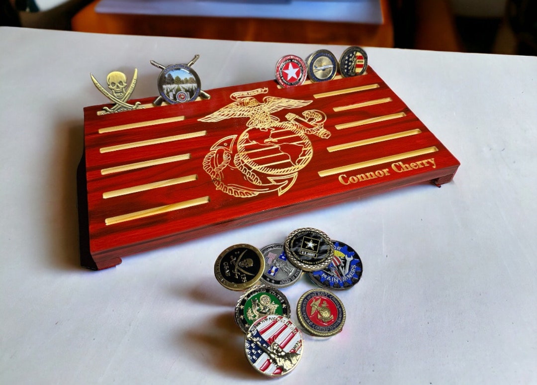 Desktop Challenge Coin Display - Etsy