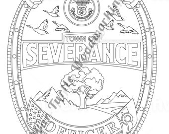 Eaton Colorado Police Badge Digital Download Vector SVG - Etsy