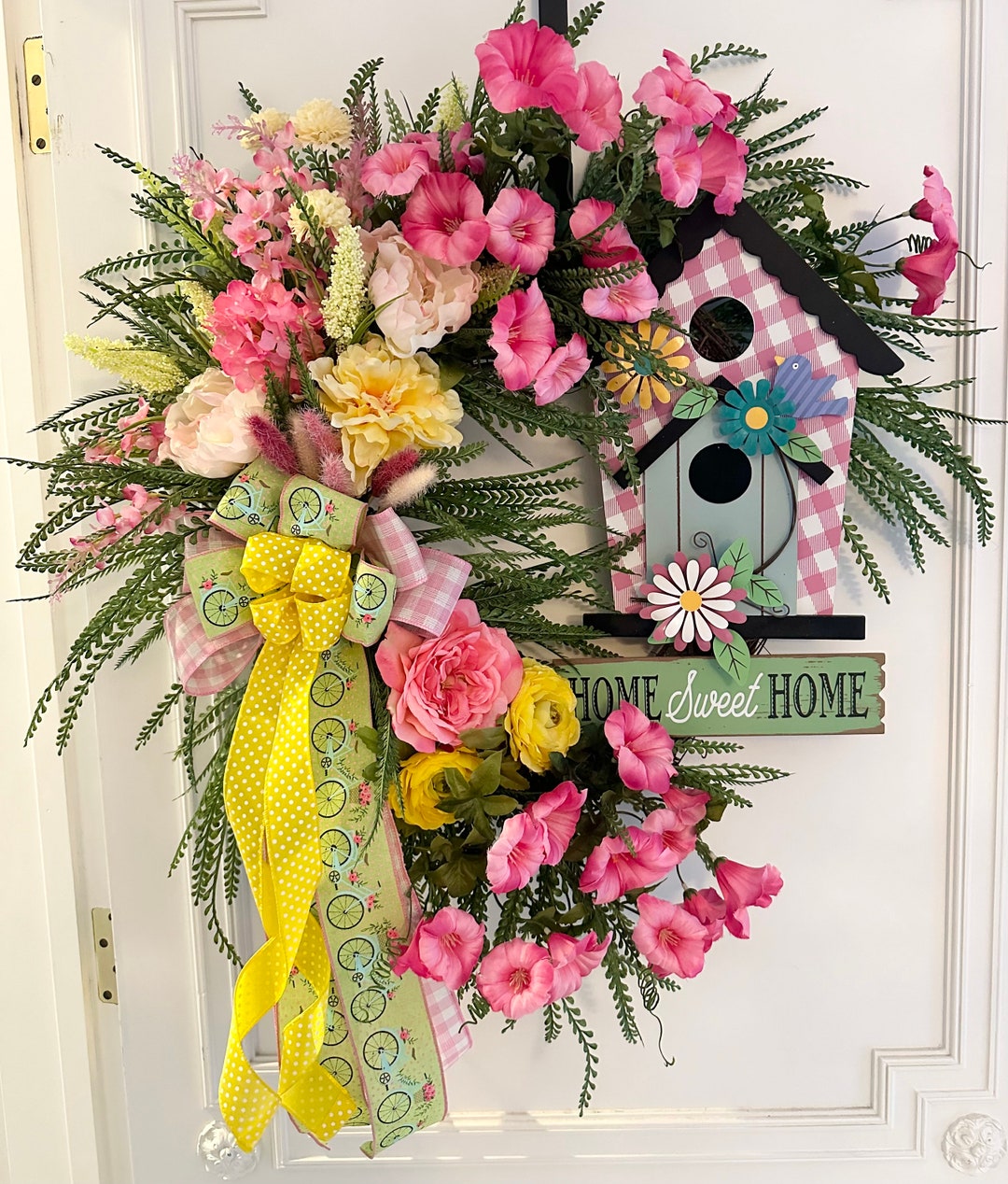 Birdhouse Wreath - Etsy