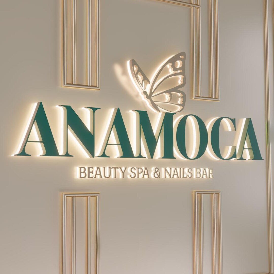 Metal Letters for Office, Custom 3D Backlit Sign, Clinic Business Sign ...
