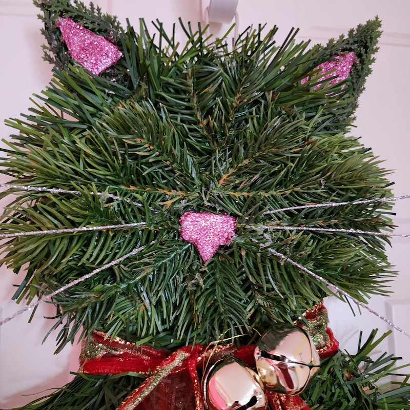 Cat Christmas Wreath - Etsy