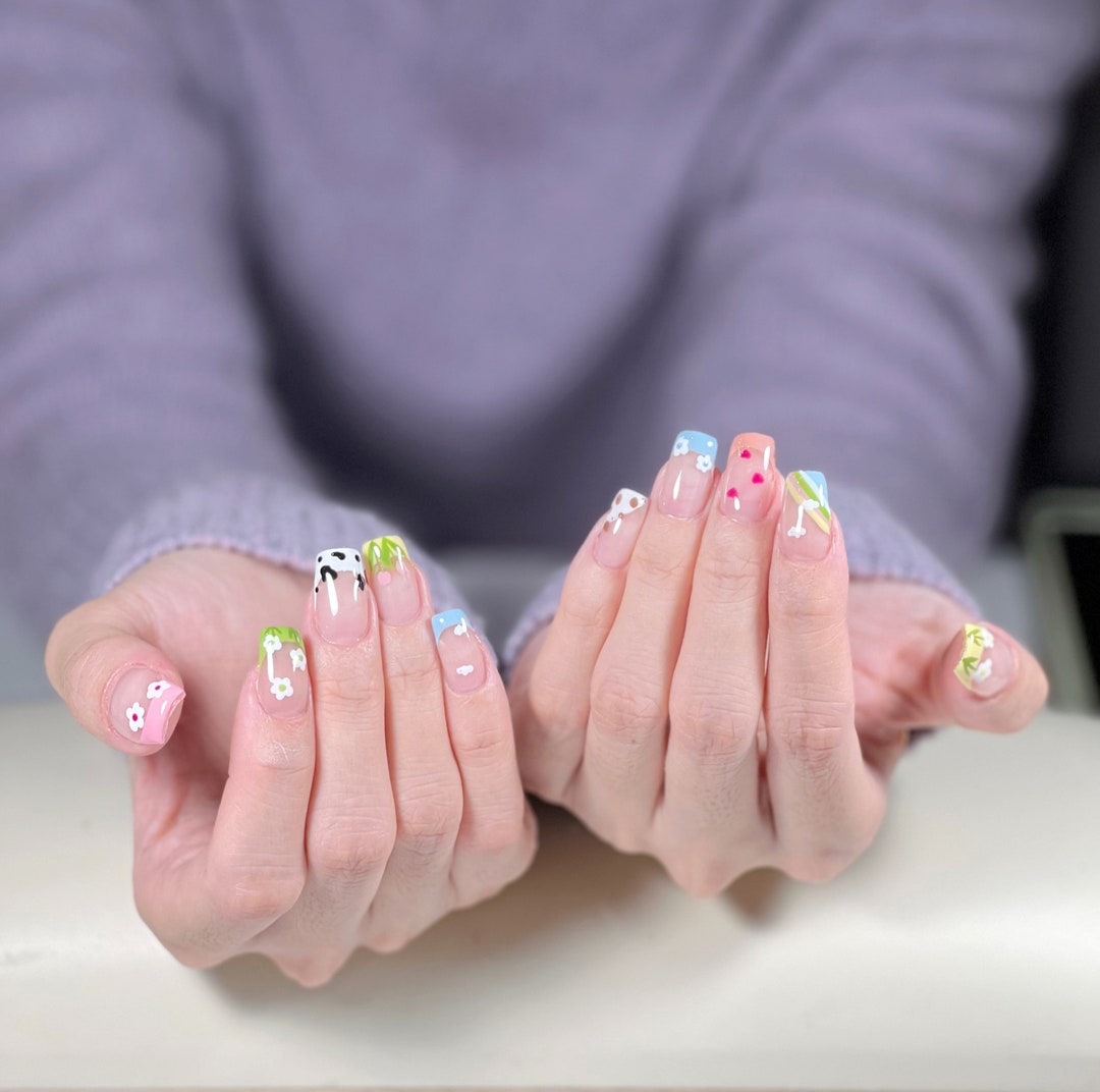 Custom Fancy Press on Nail / Handmade Nail / Quality Nail / - Etsy