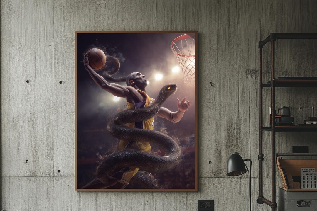 The Mamba Within Poster | Kobe Bryant Print | Black Mamba Digital Art ...