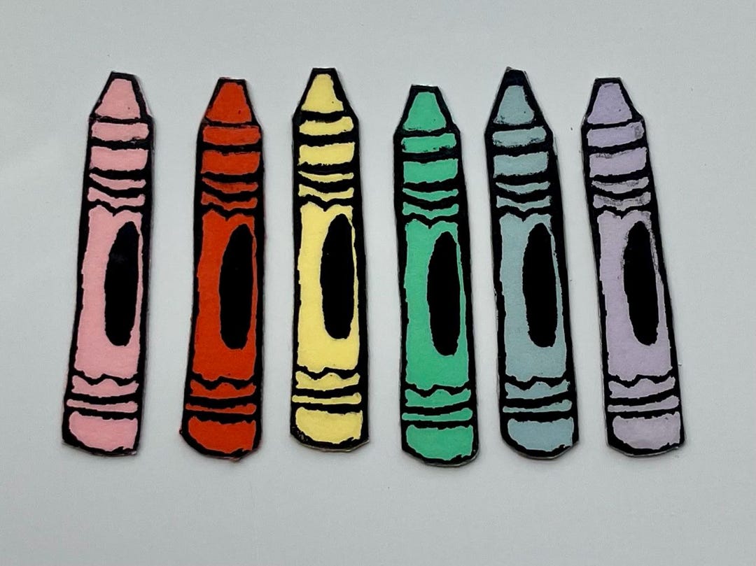 Small Crayon Magnets - Etsy