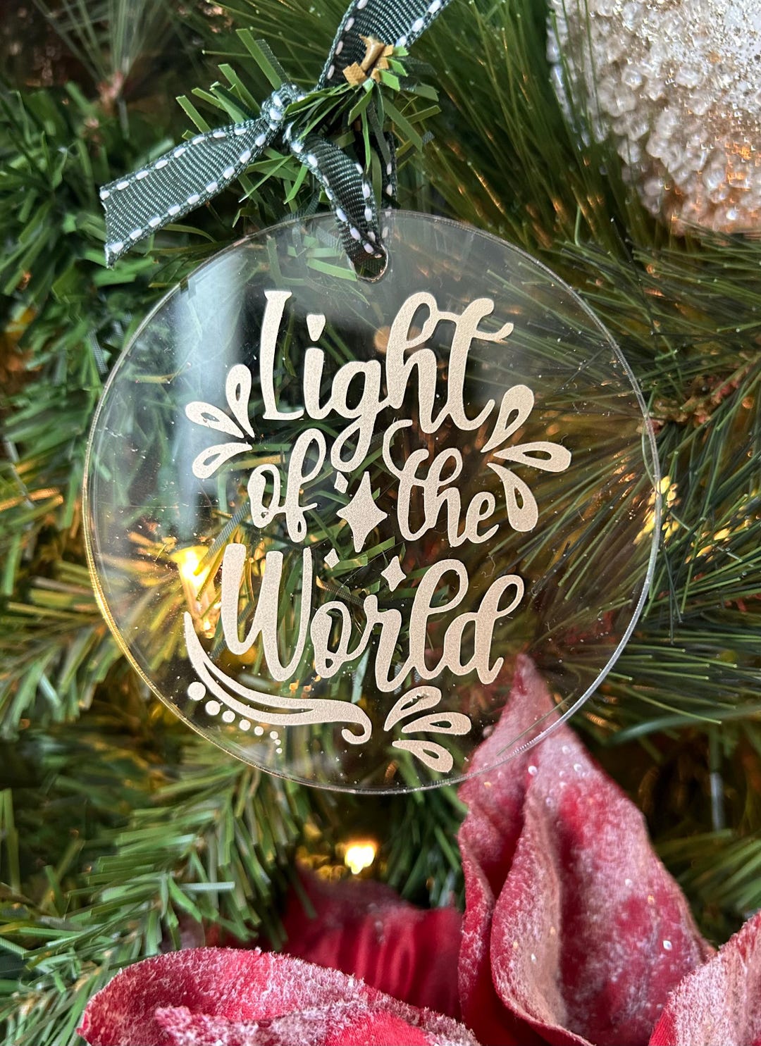 Light of the World Christmas Ornament Christmas Gift LDS Gift Name ...