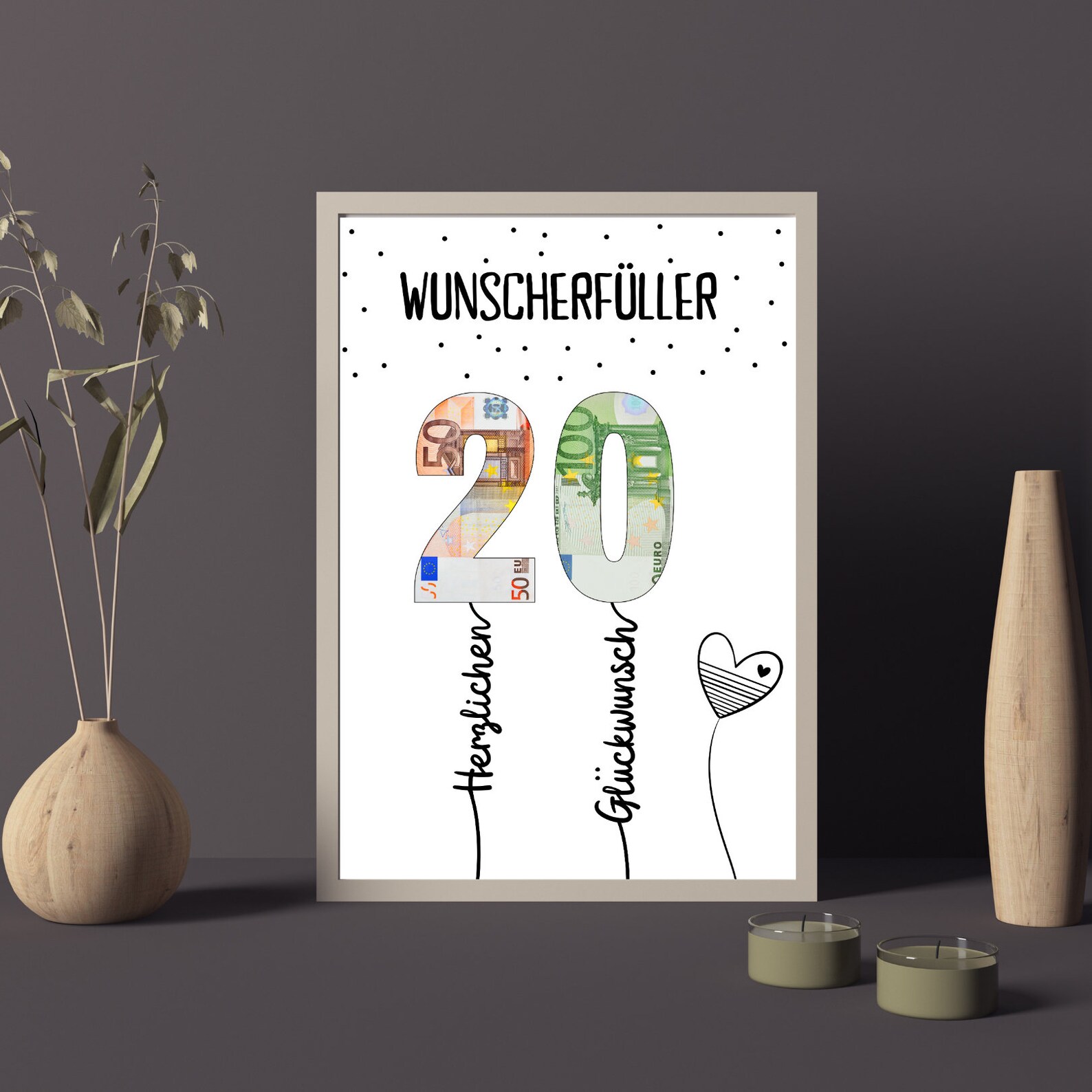 Stilvolle 20 Geburtstag Geschenk Basteln Bilder