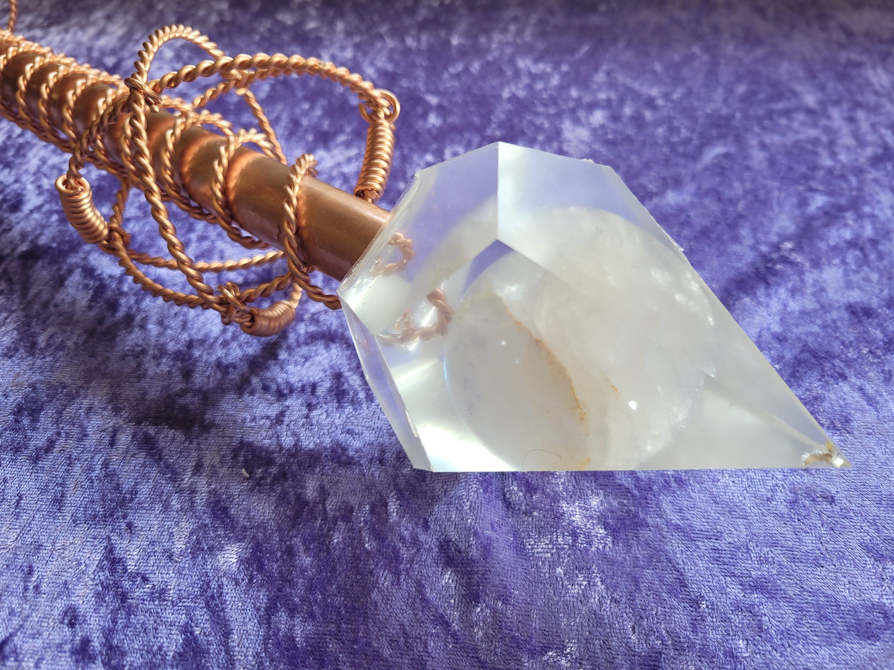 Tensor Healing Device With Selenite Crystal Ball Plus 2 X 333 Mhz Earth ...