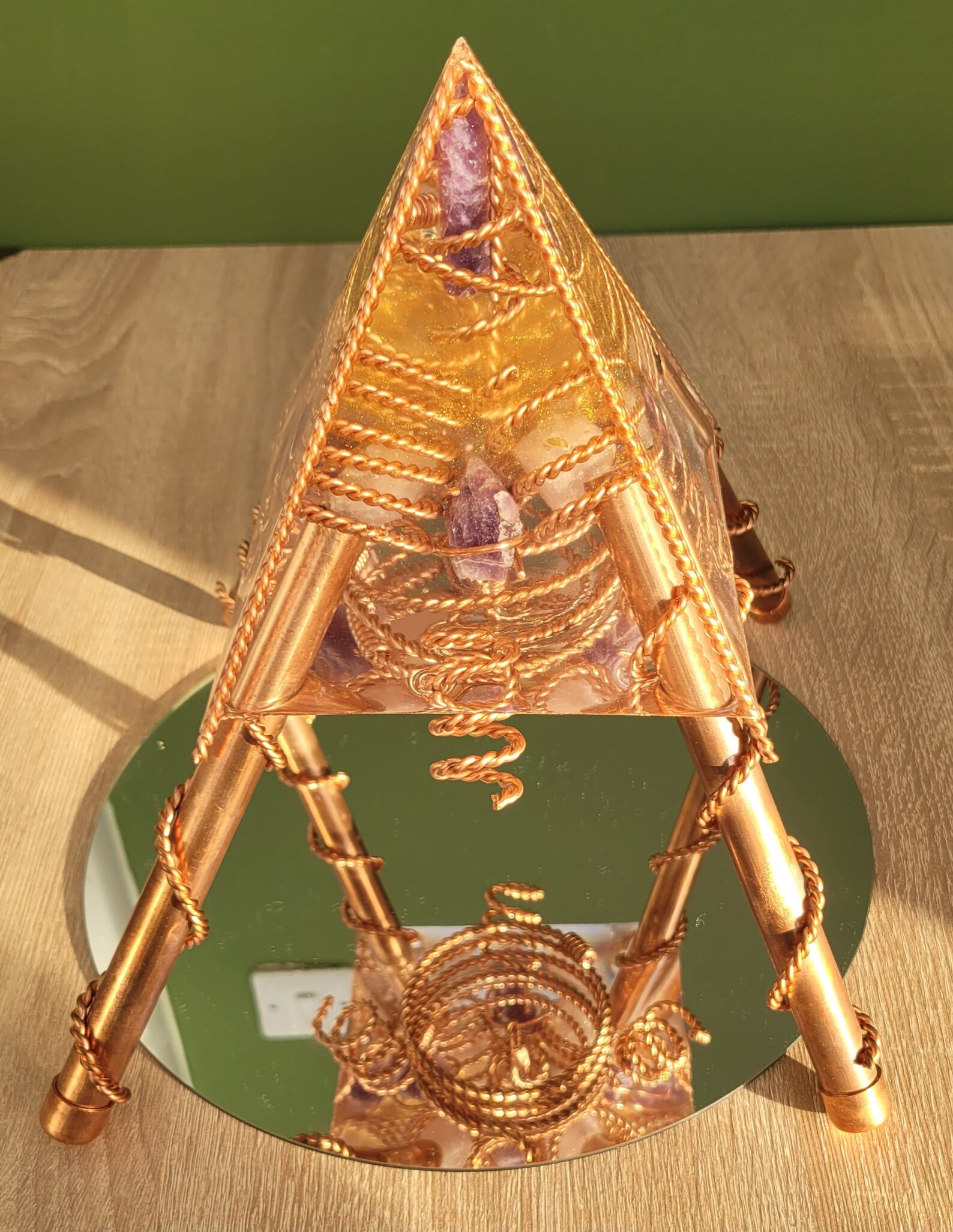 Tensor Coil Generator With 4 Quartz and Amethyst Crystals Plus a ...