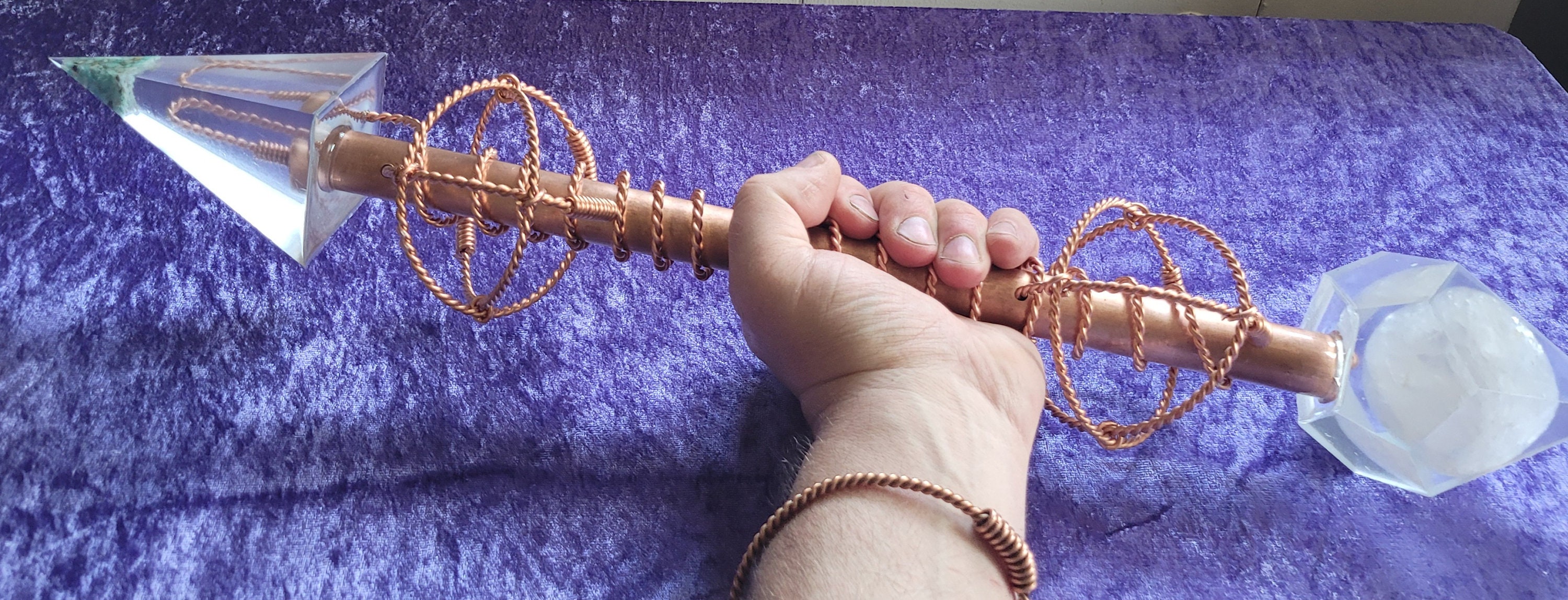 Tensor Healing Device With Selenite Crystal Ball Plus 2 X 333 Mhz Earth ...