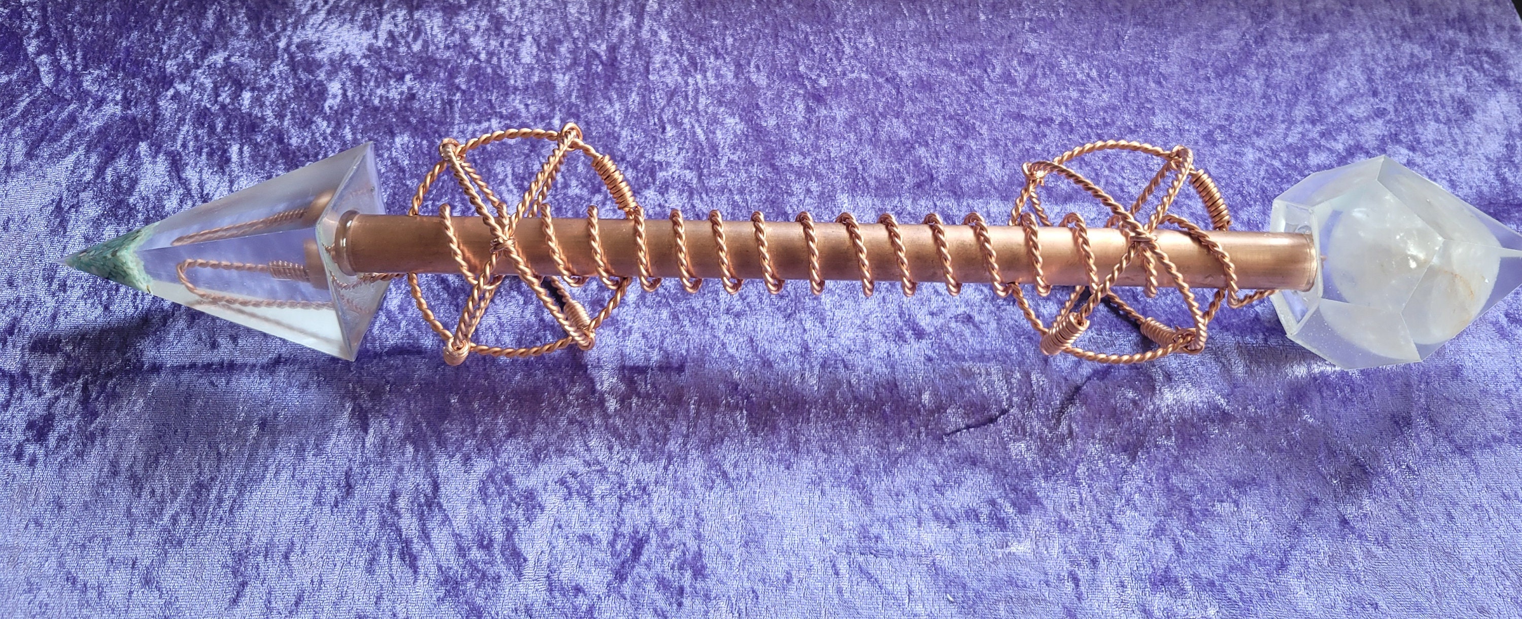 Tensor Healing Device With Selenite Crystal Ball Plus 2 X 333 Mhz Earth ...