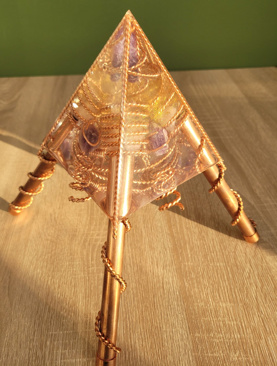 Tensor Coil Generator With 4 Quartz and Amethyst Crystals Plus a ...