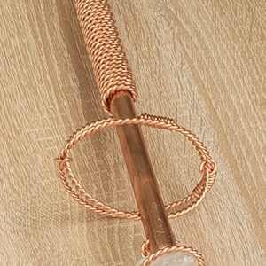 Copper Tensor Healing Wand With Quartz Crystal & 333mhz Cubit Wire - Etsy