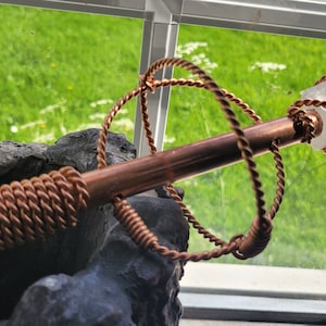 Copper Tensor Healing Wand With Quartz Crystal & 333mhz Cubit Wire - Etsy