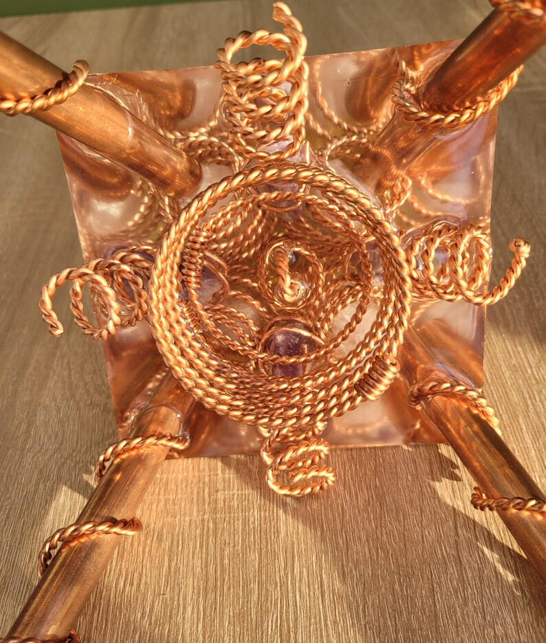 Tensor Coil Generator With 4 Quartz and Amethyst Crystals Plus a ...