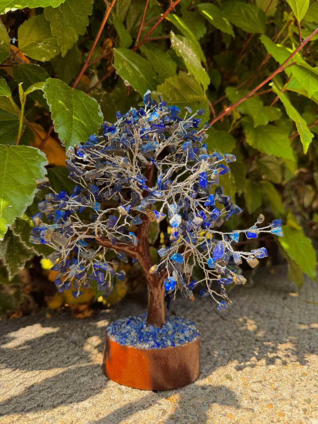 Lapis Gem Tree, Healing Tree of Life With Crystals, Chakra Energy ...