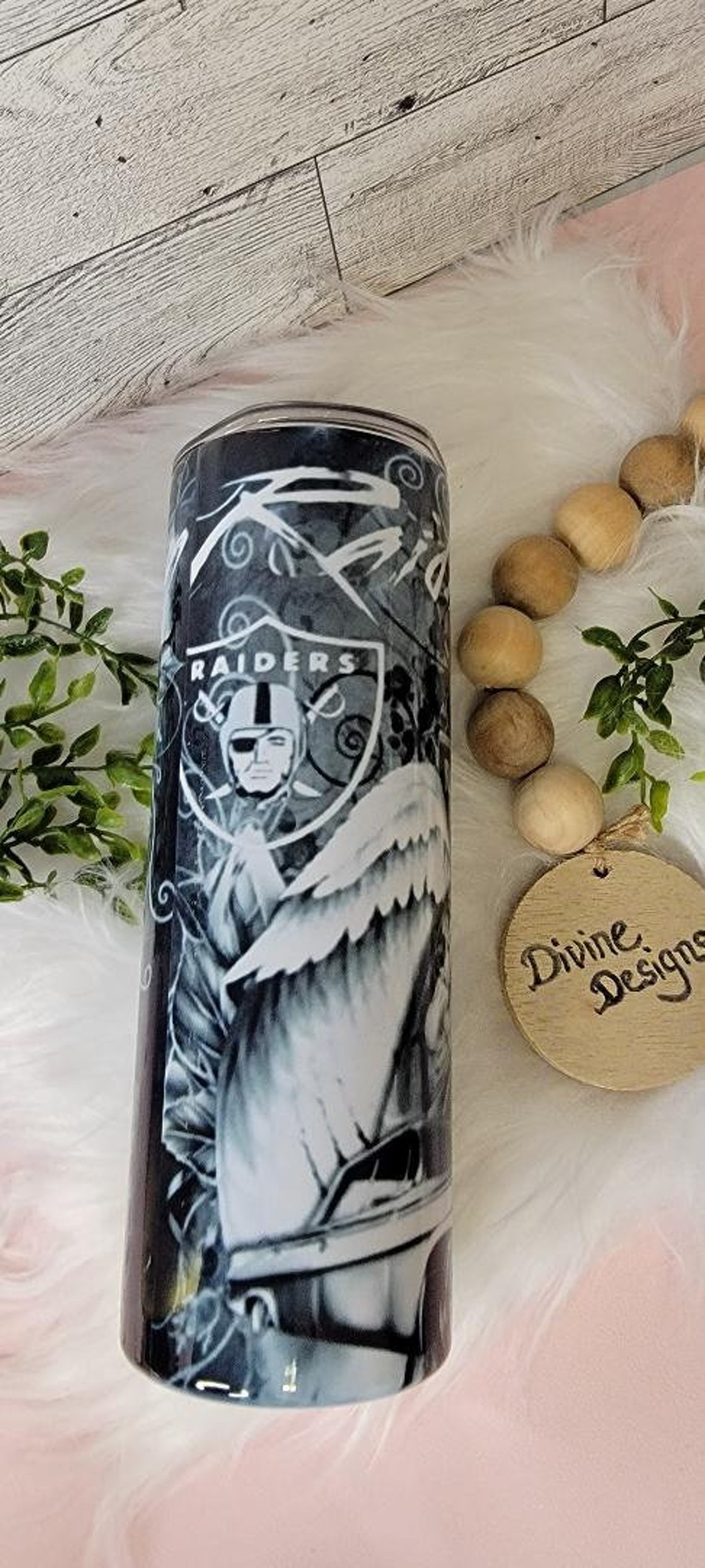 Raider Fan Lowrider Art Tumbler 20oz Skinny Insulated Stainless Steel ...