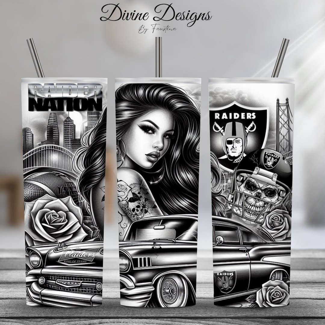 Lowrider Art 20oz Digital Tumbler Wrap, Skull Car Roses Art, Oakland ...