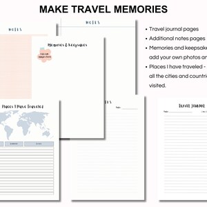 Ultimate Travel Planner Bundle: Digital Trip Organizer With Printable ...