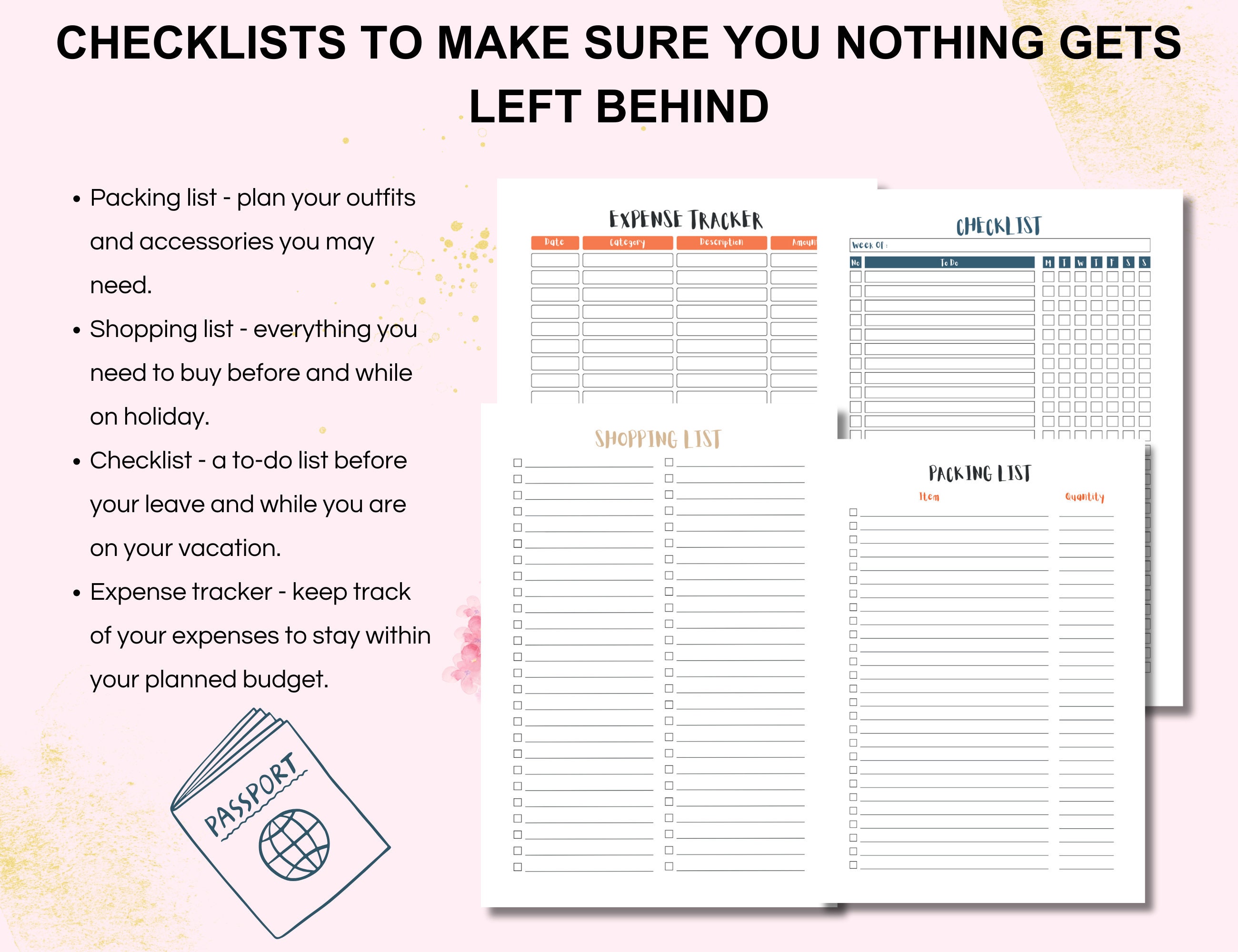 Ultimate Travel Planner Bundle: Digital Trip Organizer With Printable ...