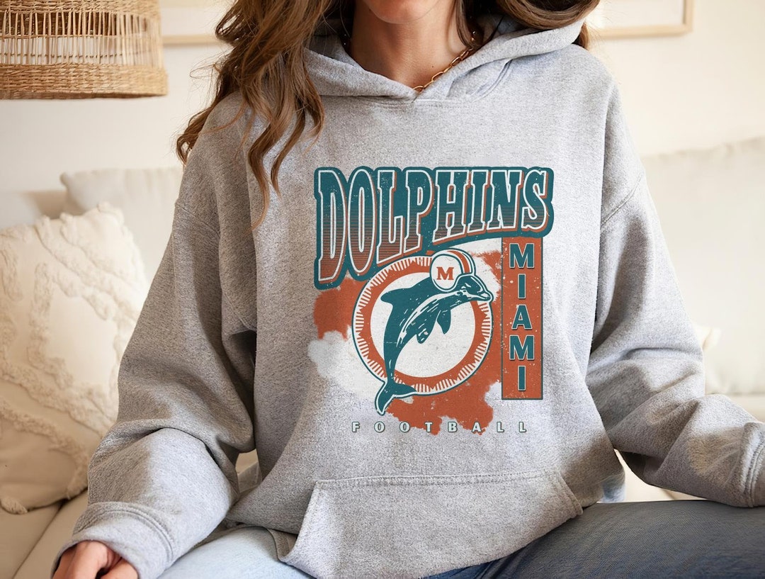 Miami Dolphins Sweatshirt Vintage Miami Dolphins Shirt Retro Miami ...