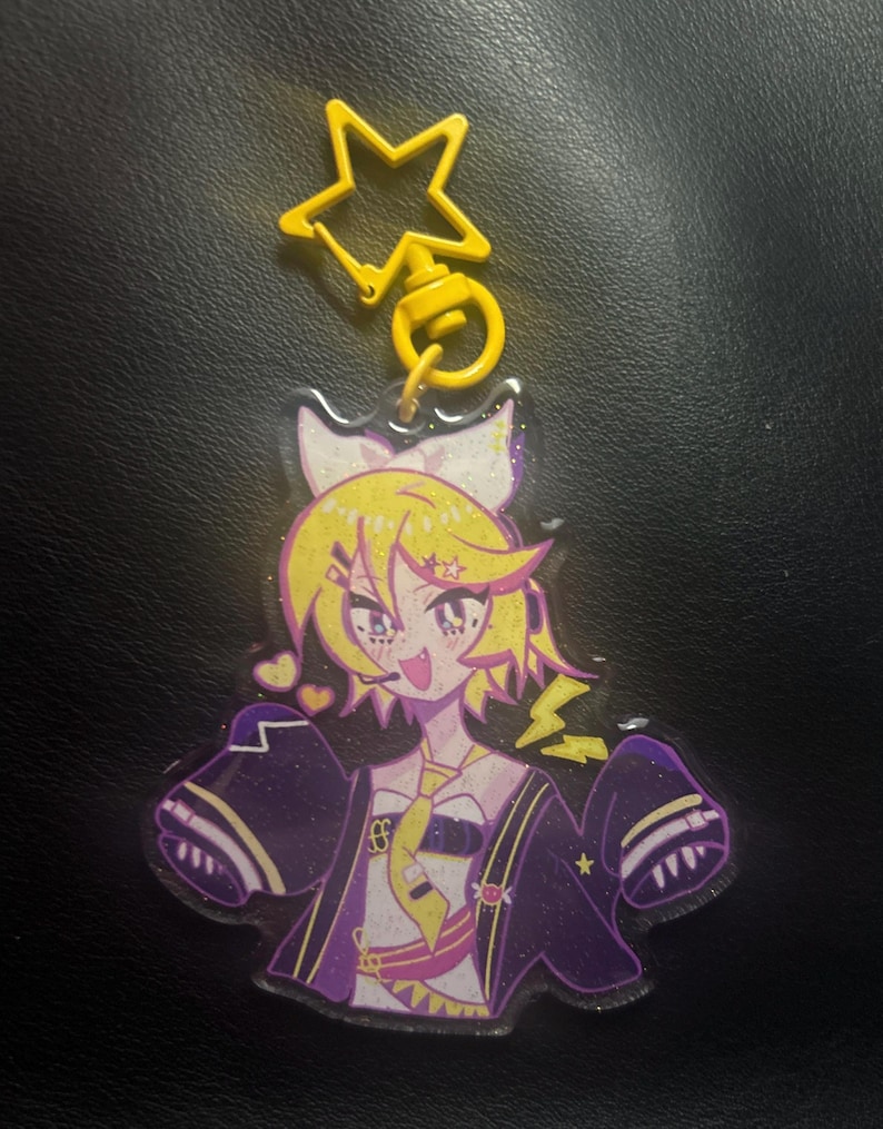 Muse Dash Ver Vocaloid Kagamine Rin Double Sided Acrylic Keychain - Etsy