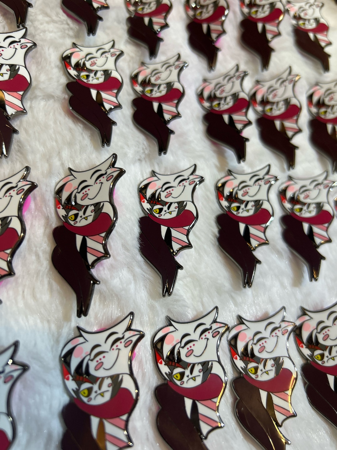Hazbin Hotel Angel Dust and Husk Enamel Pin - Etsy