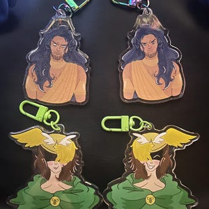 Epic: the Musical Inspired Gods Hermes and Poseidon Keychains Merch ...