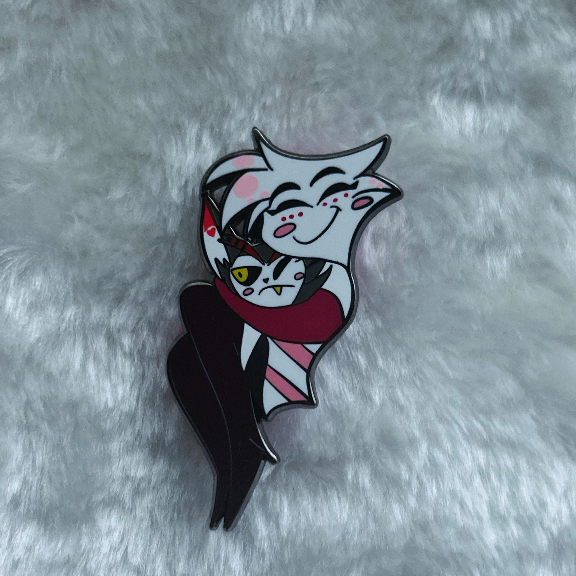 Hazbin Hotel Angel Dust and Husk Enamel Pin - Etsy