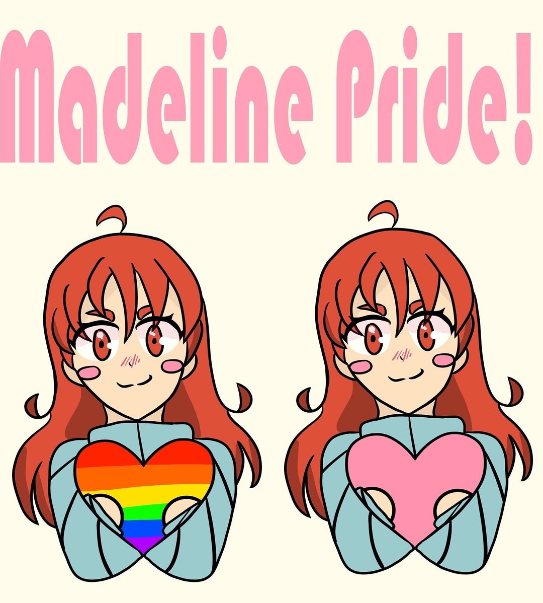 Madeline Love and Pride Matte Stickers Celeste - Etsy