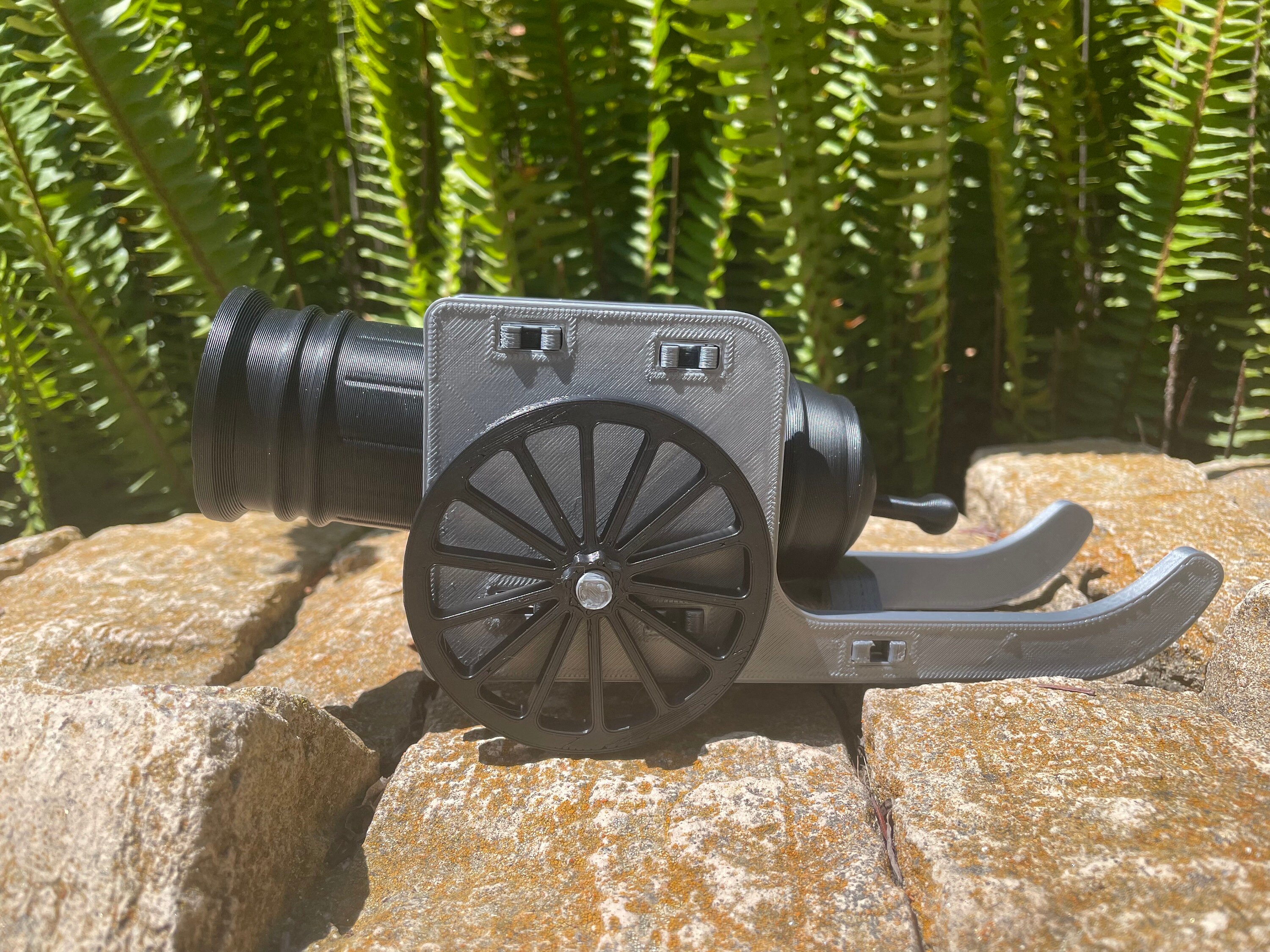 Original Cannon Dice Roller With Rolling Wheels and Functional, Spring ...