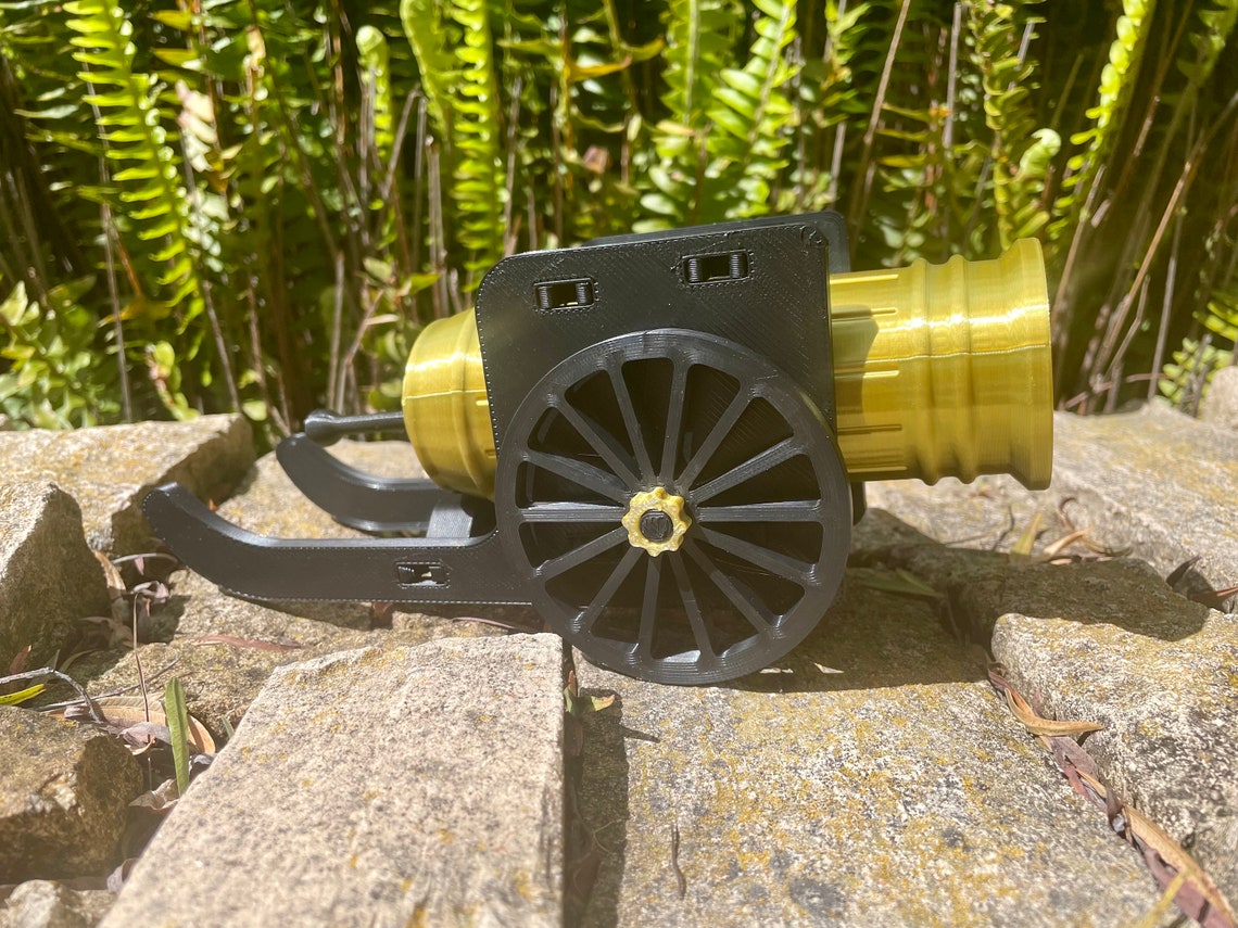 Original Cannon Dice Roller With Rolling Wheels and Functional, Spring ...