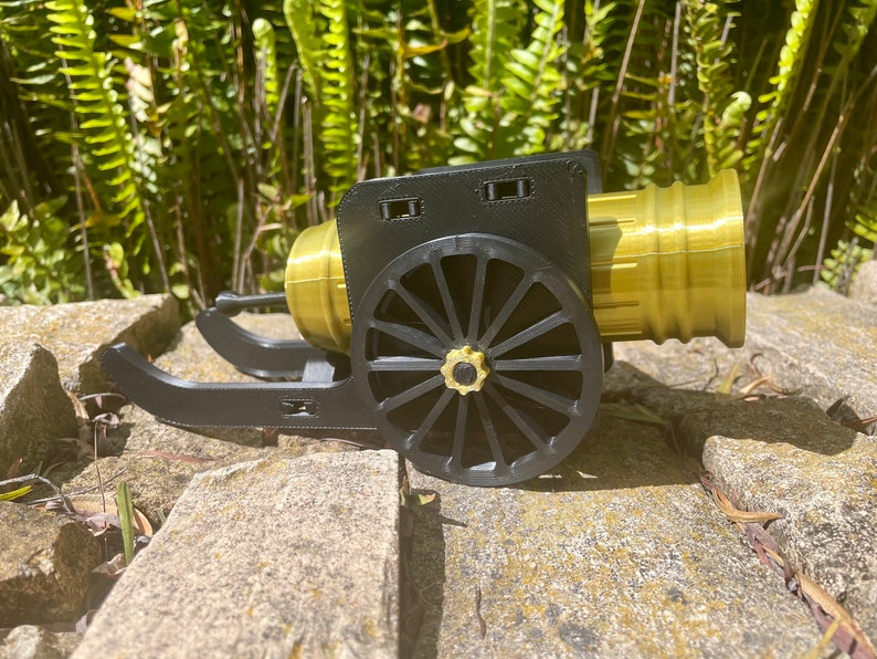 Original Cannon Dice Roller With Rolling Wheels and Functional, Spring ...