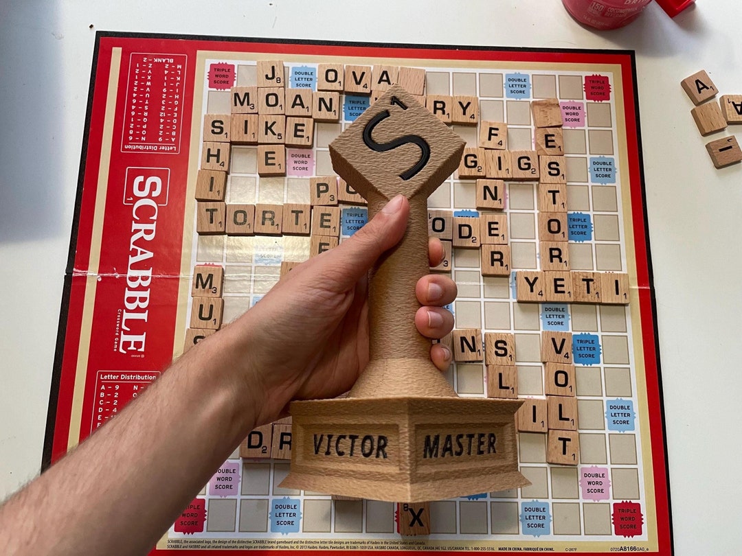 Scrabble Trophy - Etsy