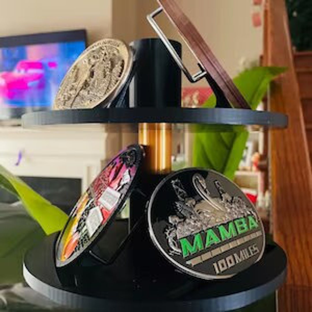 Medal Display Stand 2 Tiered Exhibition for Buckles and Awards. Gift ...