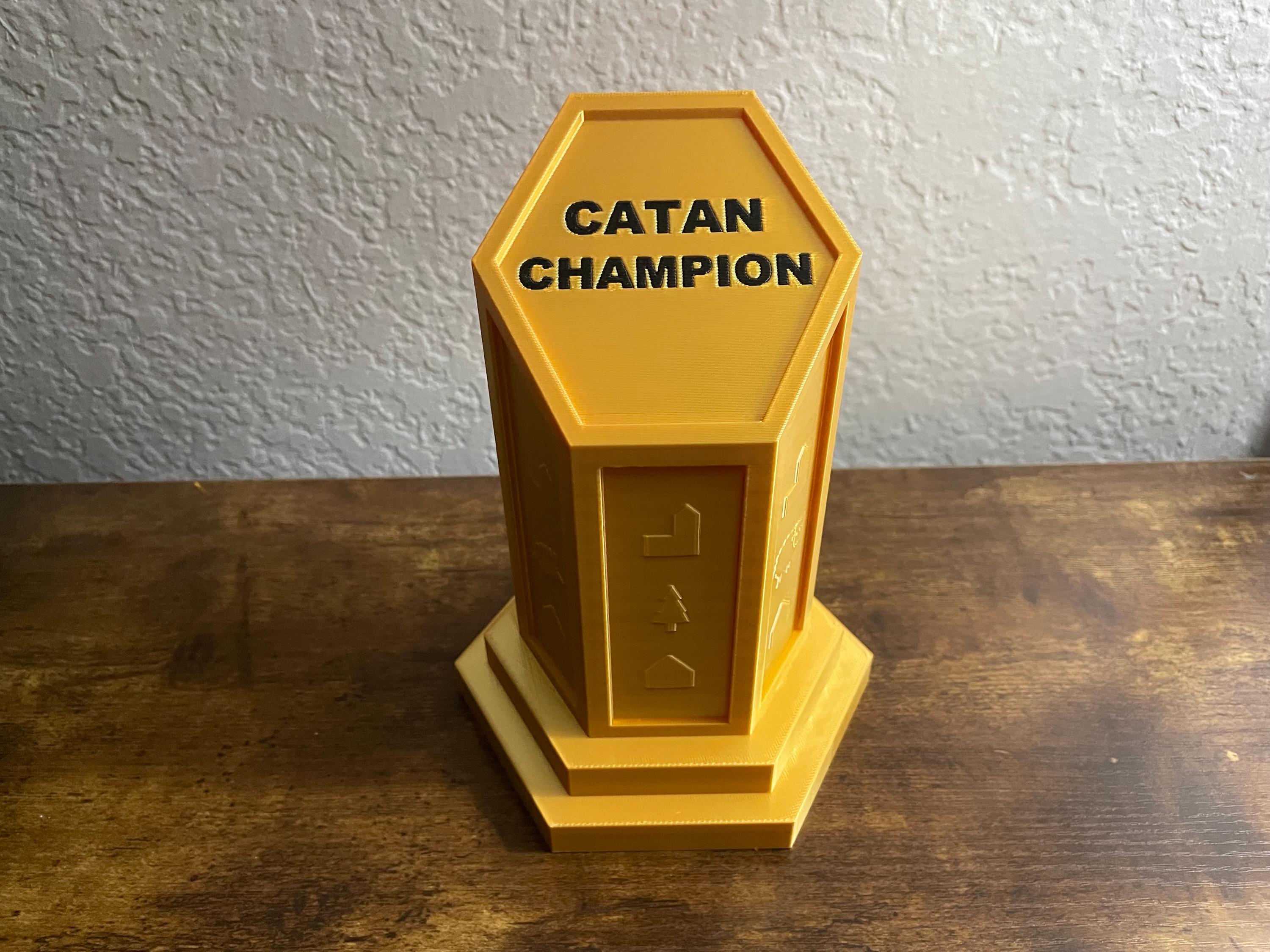 Catan Trophy for Family Board Game Night or Tournament - Etsy
