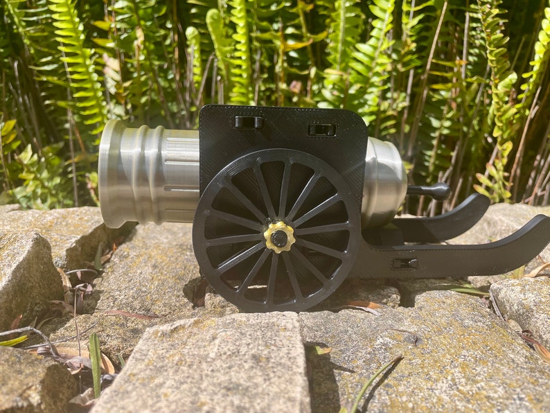 Original Cannon Dice Roller With Rolling Wheels and Functional, Spring ...