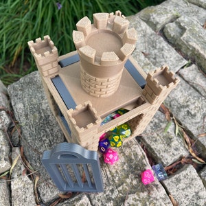 HUGE Stone Castle Storage Vault - Holds 100+ Dice! Dice Jail Cell for ...