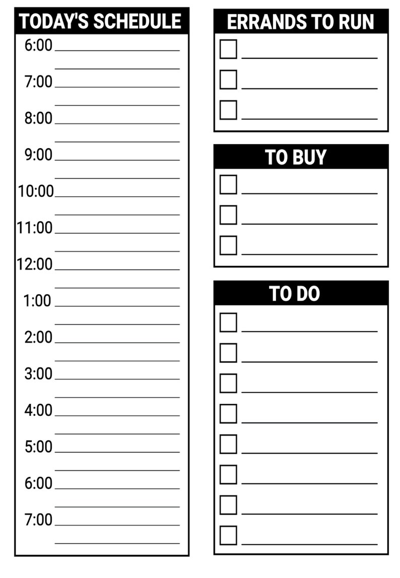 Minimal to Do List Printable, Daily Planner, Simple Tasks List Template ...