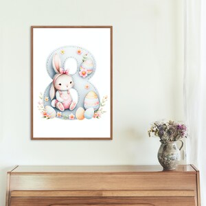 Easter Bunny Alphabet Clipart Bundle, Transparent PNG (commercial Use ...