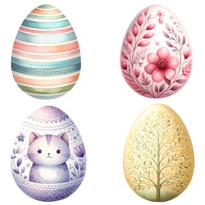 40 Alphabet Easter Eggs Clipart Bundle, Easter Clipart, Alphabet Easter ...