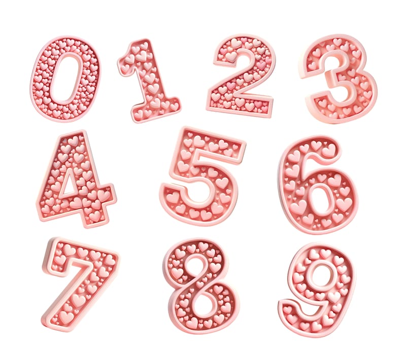 36 Pink Heart Alphabet Valentine Clipart, Alphabet Clipart PNG ...