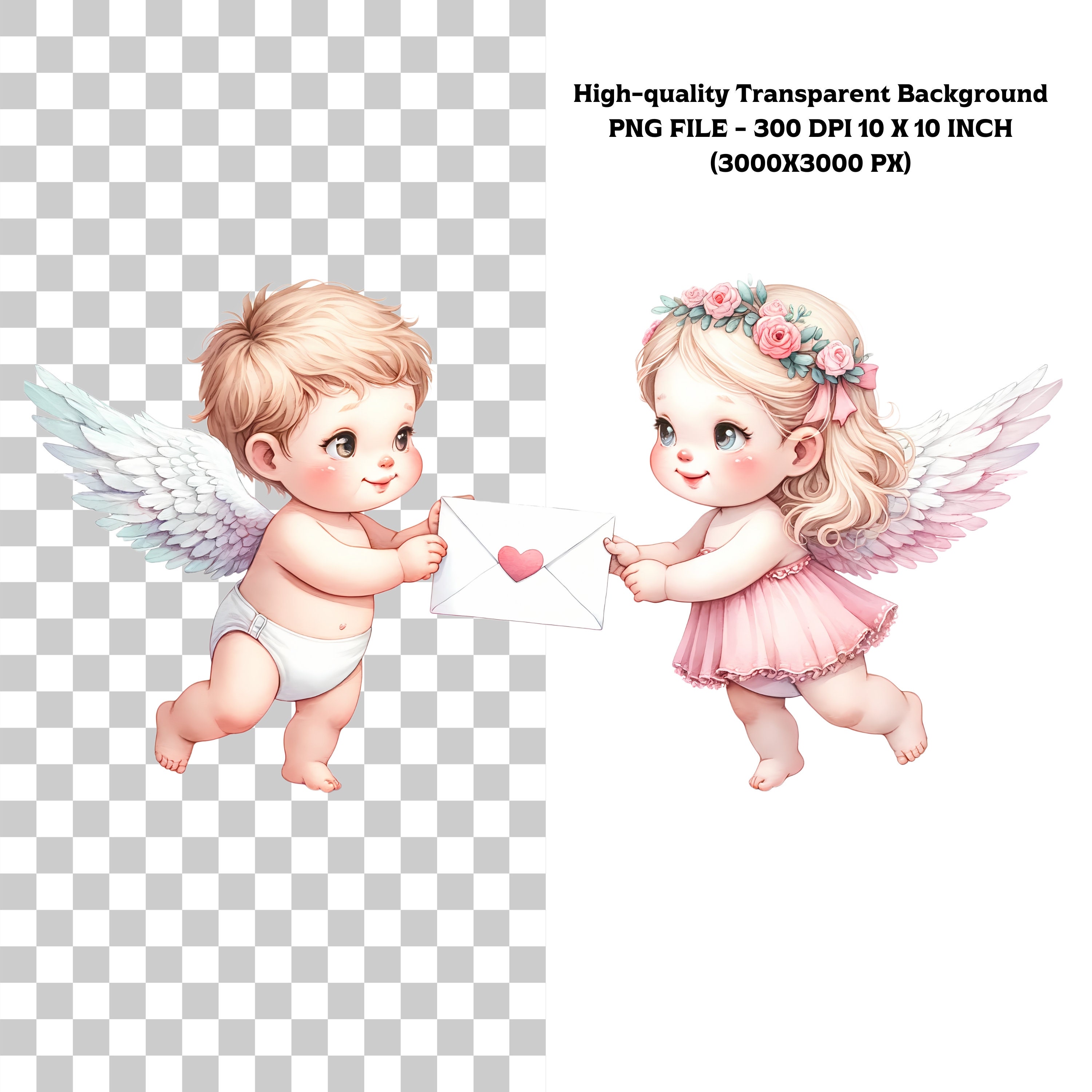 Valentine Cupid Clipart Bundle, Valentine Clipart, Set of 59 ...