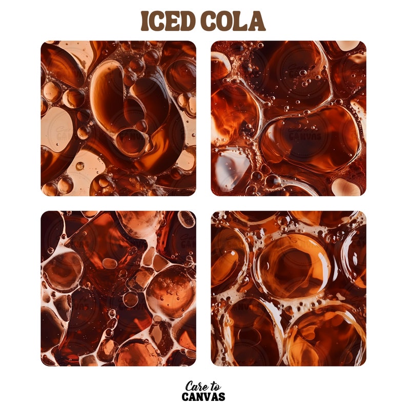 Digital Seamless Surface Patterns | Realistic Iced Cola | COMMERCIAL ...
