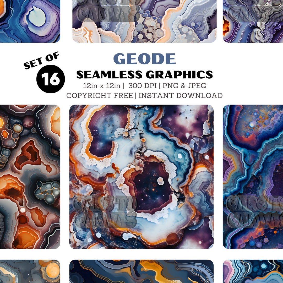 Digital Seamless Surface Patterns | Geodes, Rocks, Crystals | PERSONAL ...