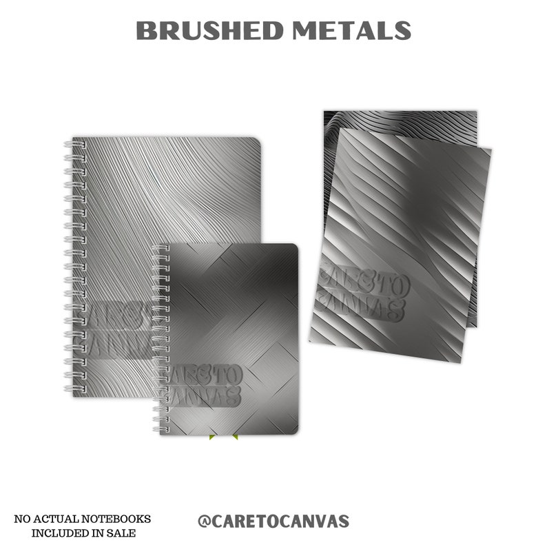 Digital Seamless Surface Pattern Paper Realistic Brushed Metal Textures ...