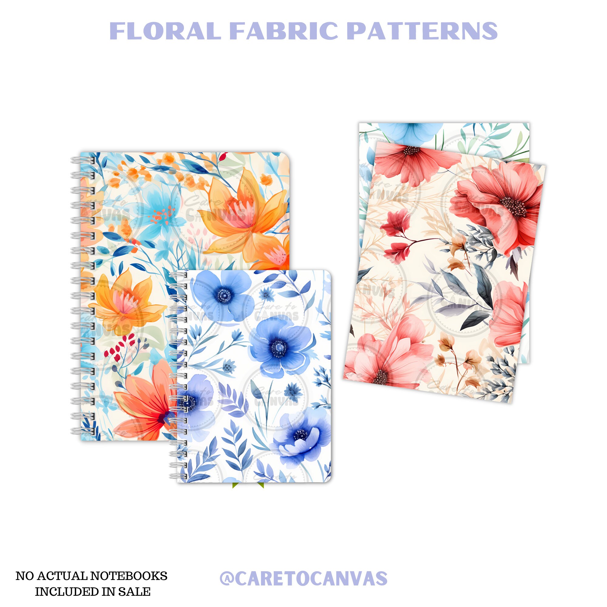 Seamless Floral Surface Patterns | Scrapbooking | Printable | Digital ...