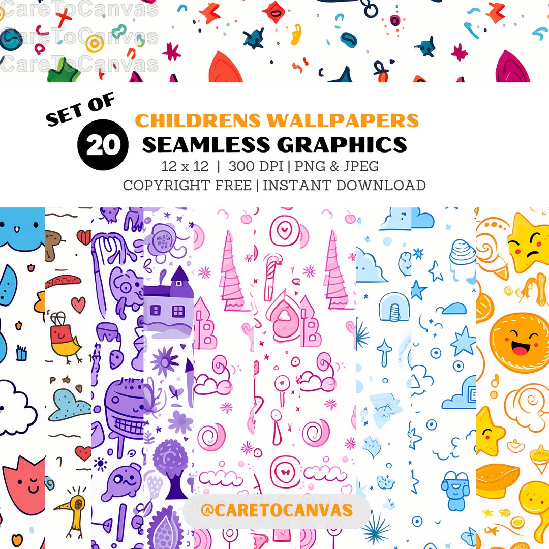 Digital Seamless Surface Patterns | Nursery Design, Child Friendly ...