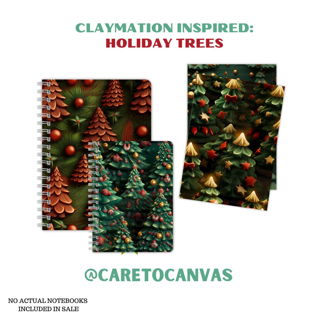 Digital Seamless Surface Patterns | Christmas Holiday Claymation Style ...