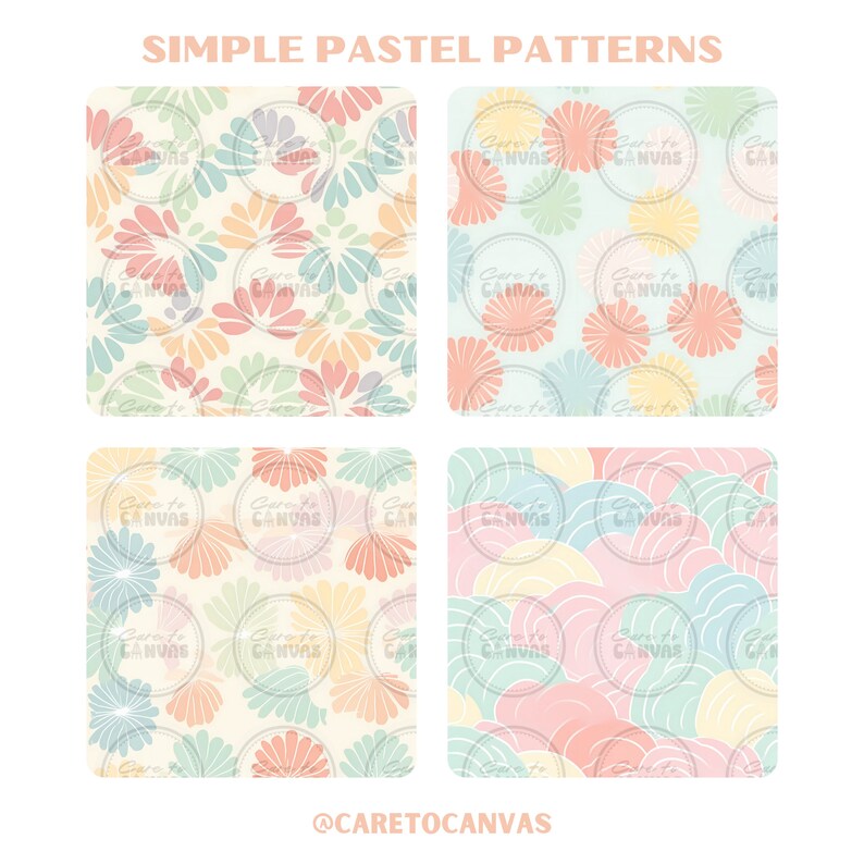 Seamless Surface Pattern Art Simple Pastel Background Design Printable ...
