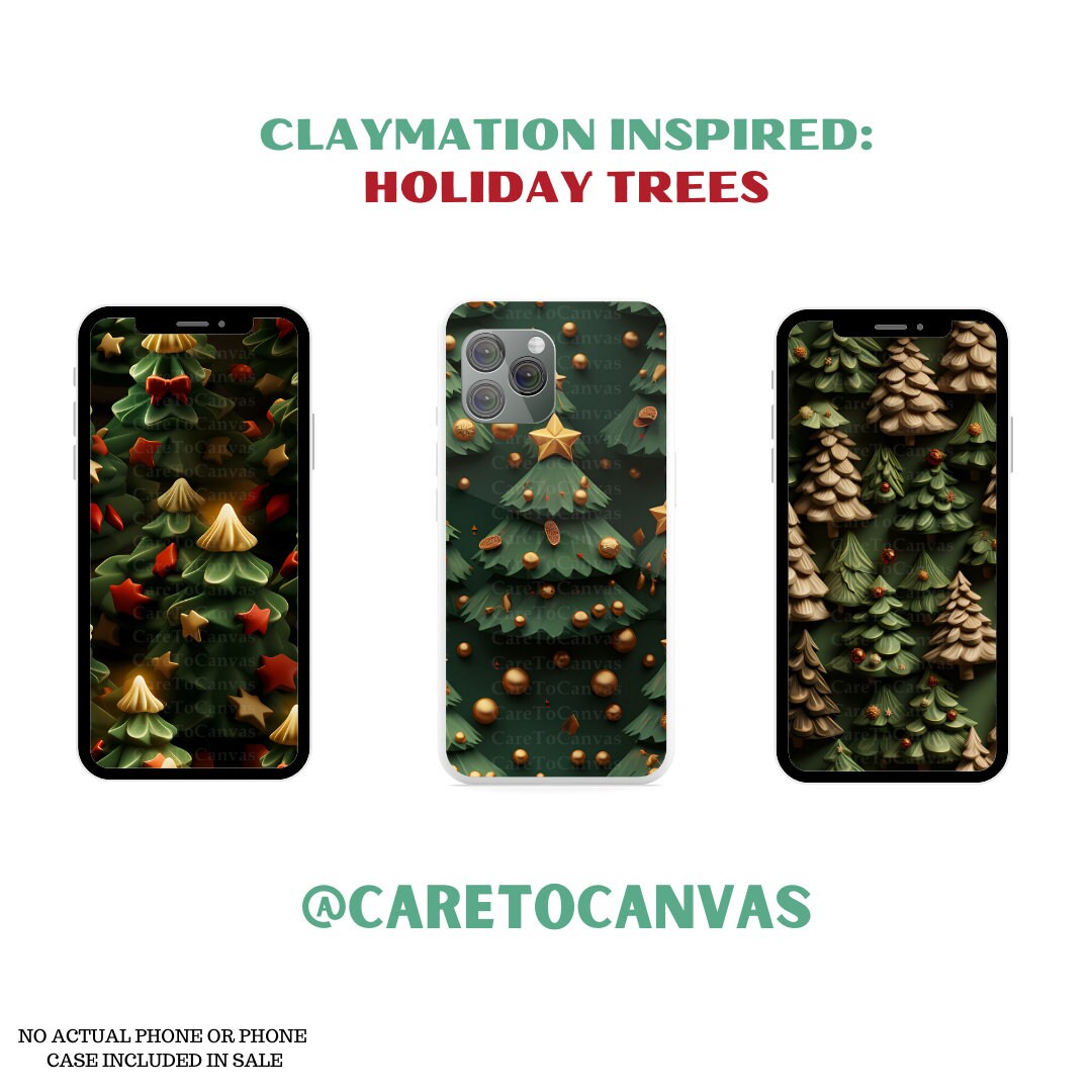 Digital Seamless Surface Patterns Christmas Holiday Claymation Style ...